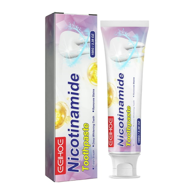 Whitening & Fresh Breath Toothpaste with Niacinamide – Cleans Teeth ...