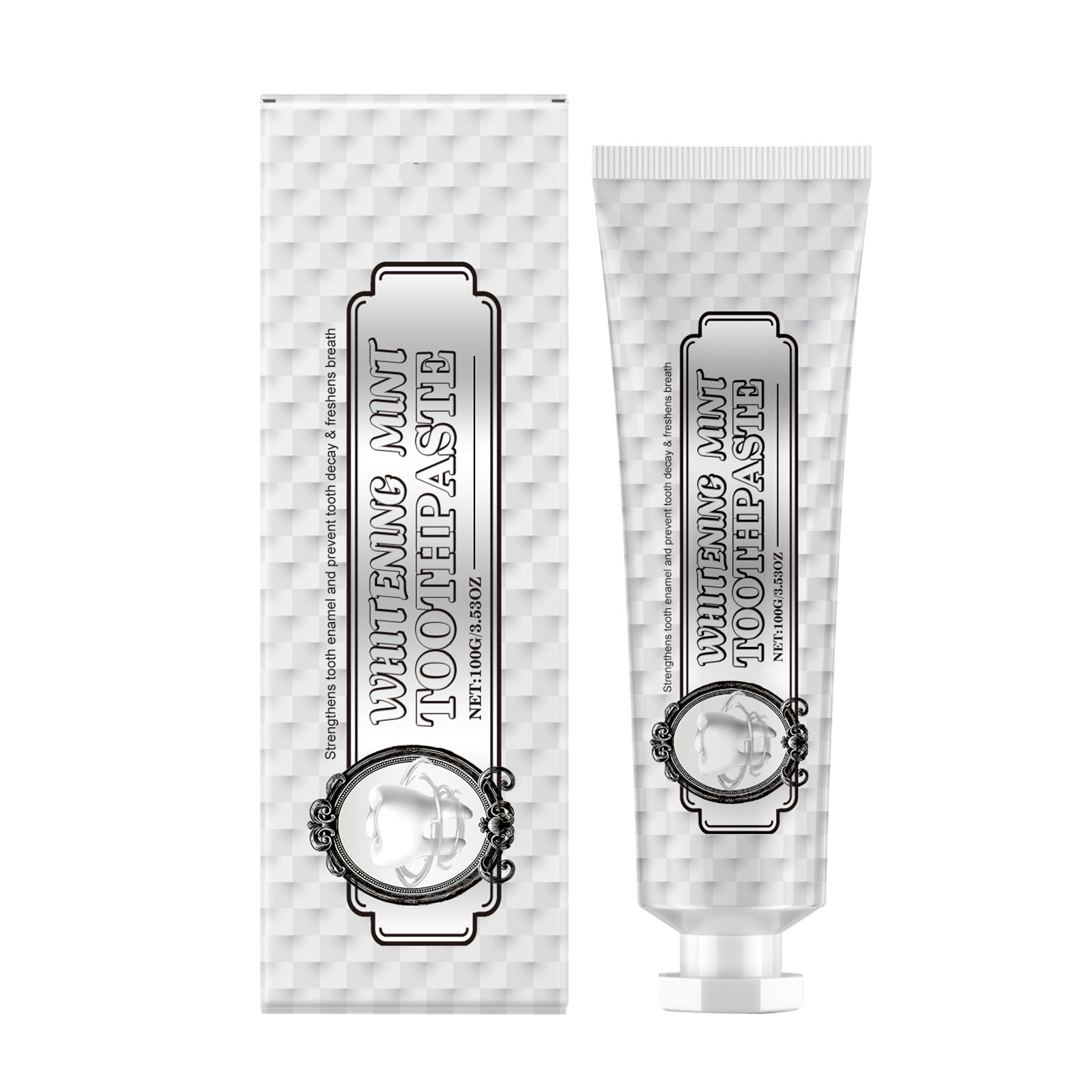 Mint Toothpaste, Fresh Breath Protection, Tooth Stain Removal, 3.53 oz ...
