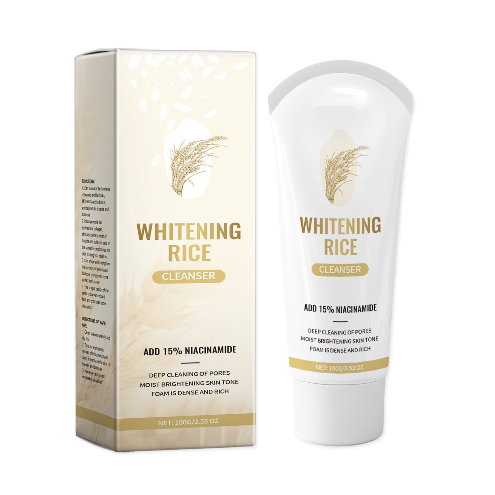 Rice Cleanser â Mild Face Wash with Niacinamide, Hydrolyzed Rice ...