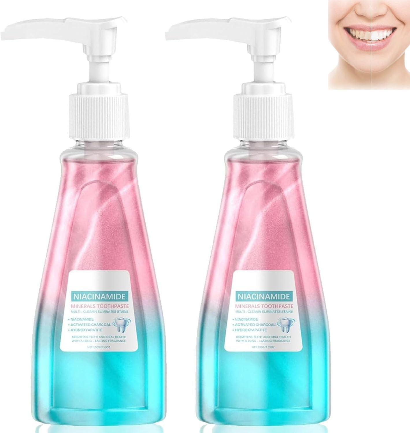 Whitening Toothpaste, 100g/3.53oz Niacinamide Toothpaste, Nicotinamide ...