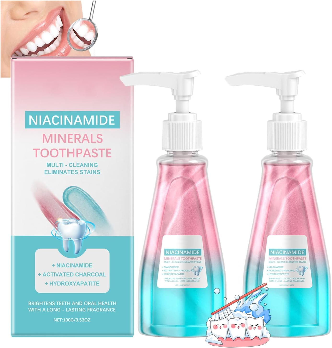 Whitening Toothpaste, 100g Glamvora teeth Intensive Whitening ...