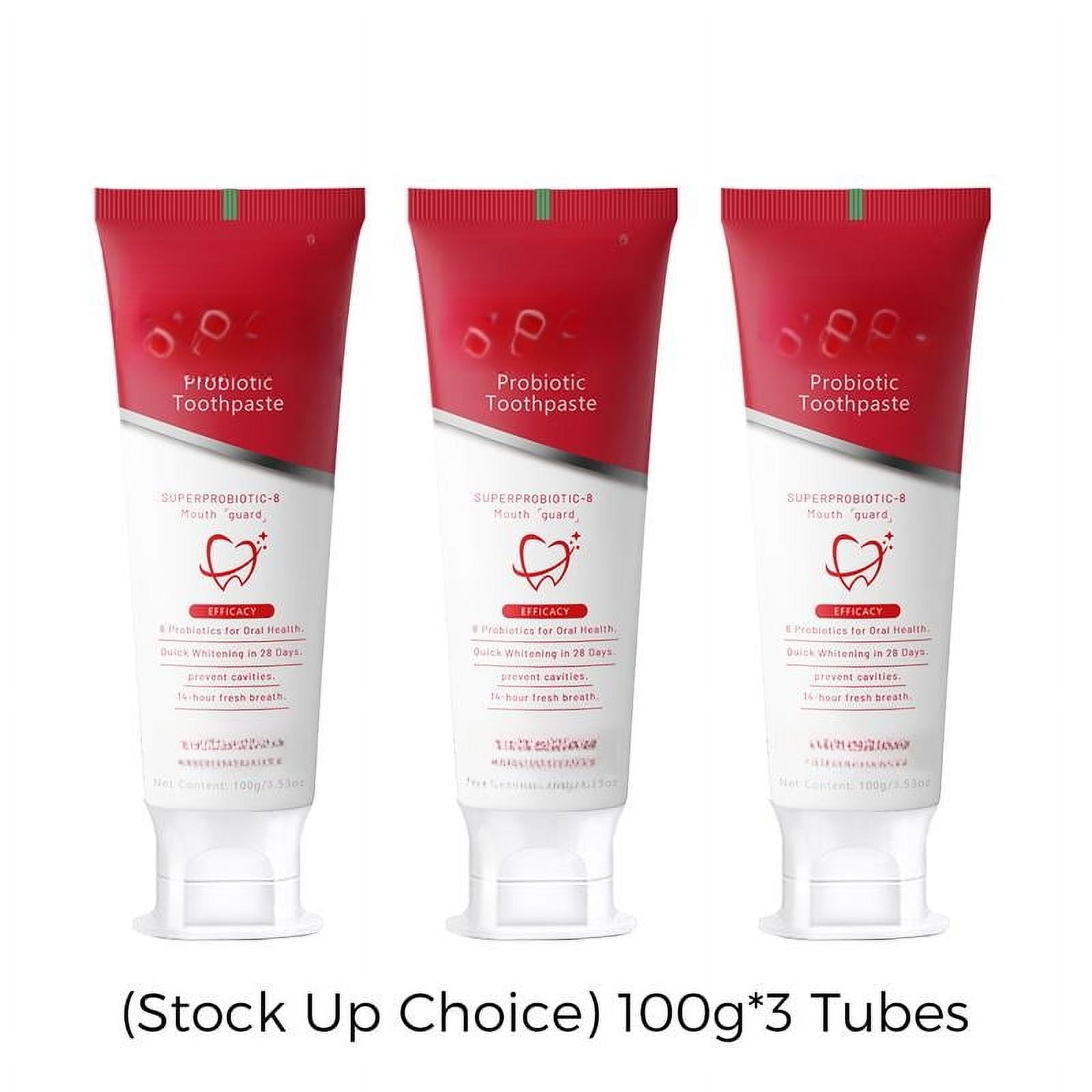 Whitening Toothpaste | 8 Probiotics | Fluoride-Free & Long Time Fresh ...