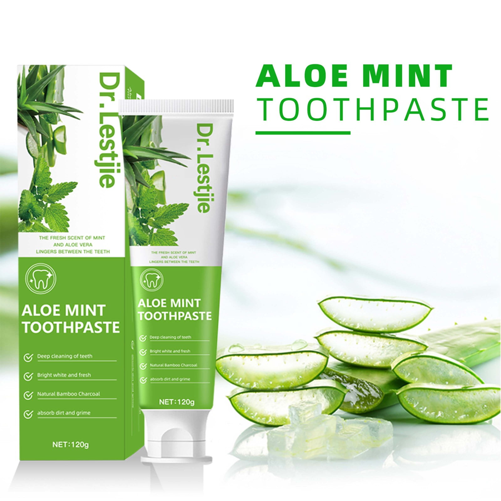 Whitening Toothpaste with Activated Charcoal and Aloe Extract for ...
