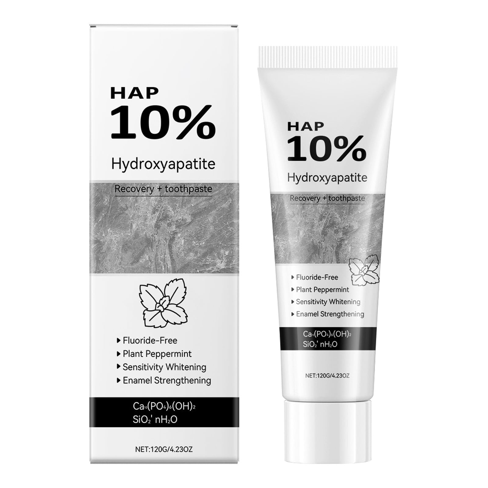 Whitening Toothpaste Hap 10% Hydroxyapatite Toothpaste Fluoride-Free ...