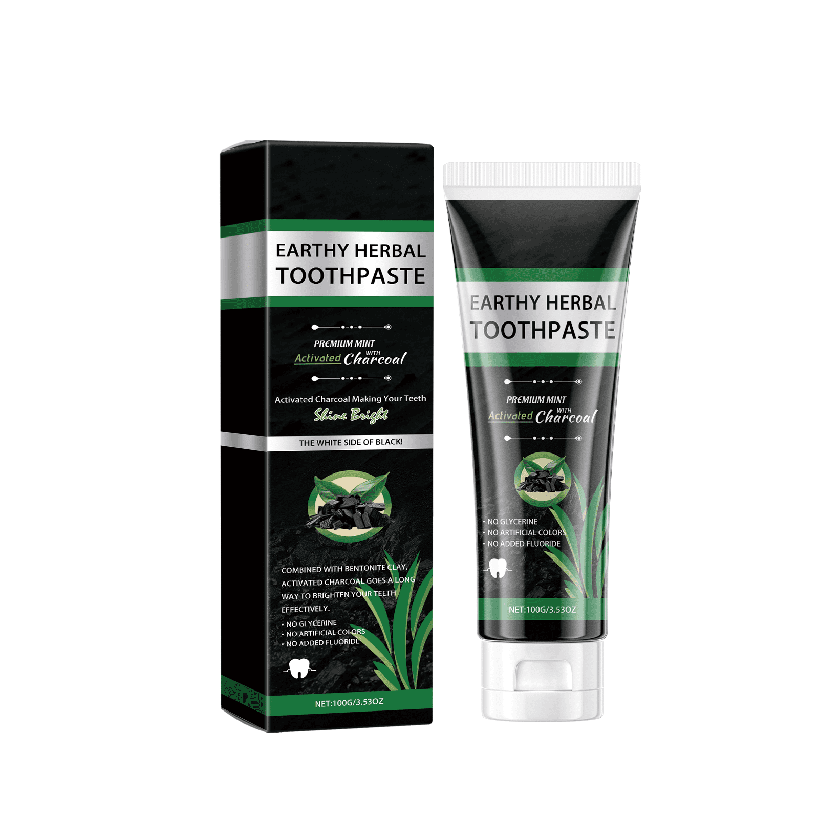 Whitening Toothpaste for Sensitive Teeth,Activated Charcoal Mint ...