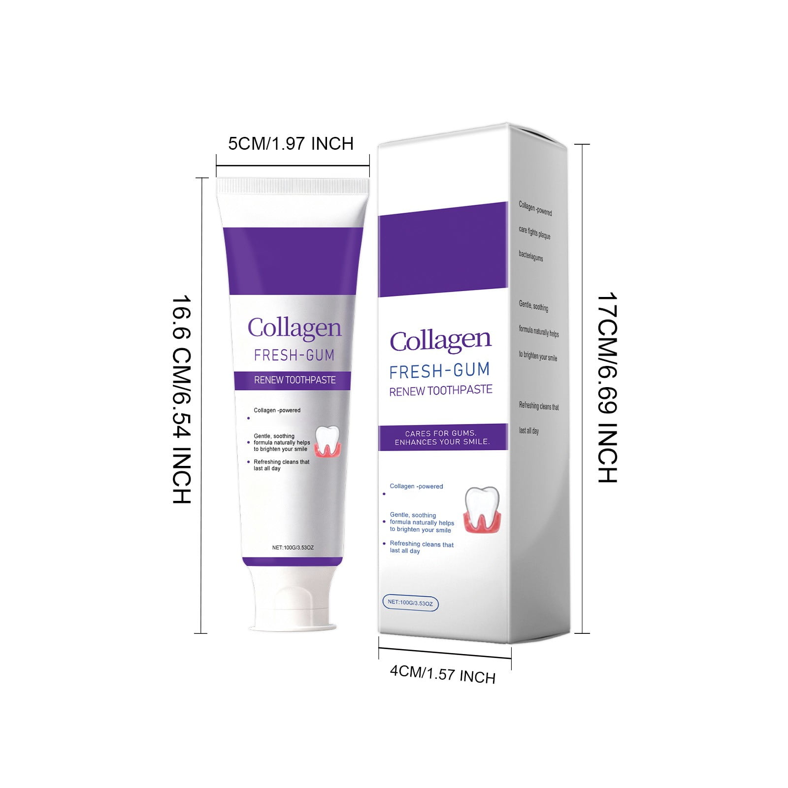 Whitening Toothpaste, Toothpaste for Sensitive Teeth and Cavity ...