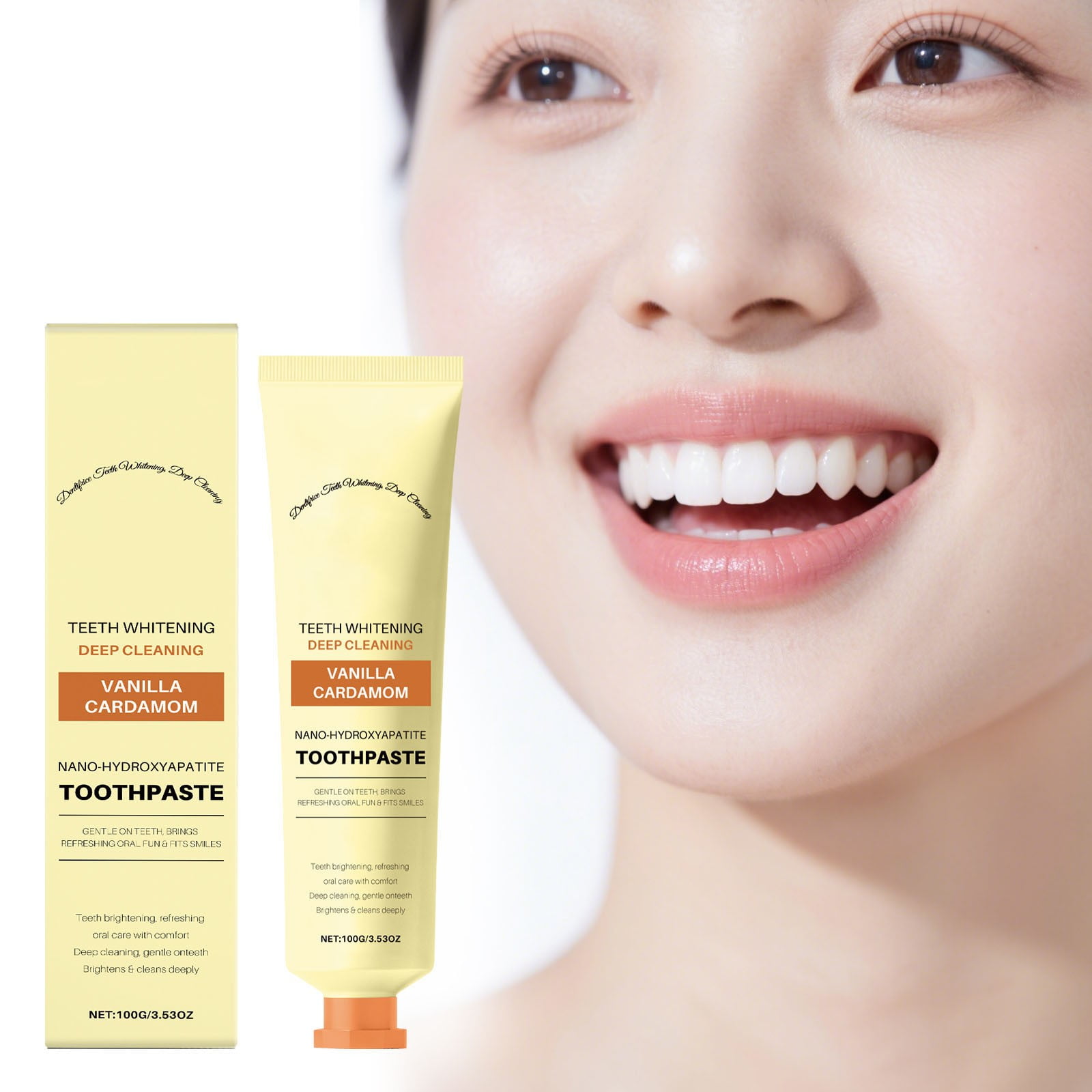 Whitening Toothpaste for Yellow Teeth, Fresh Breath, Daily Oral Care ...