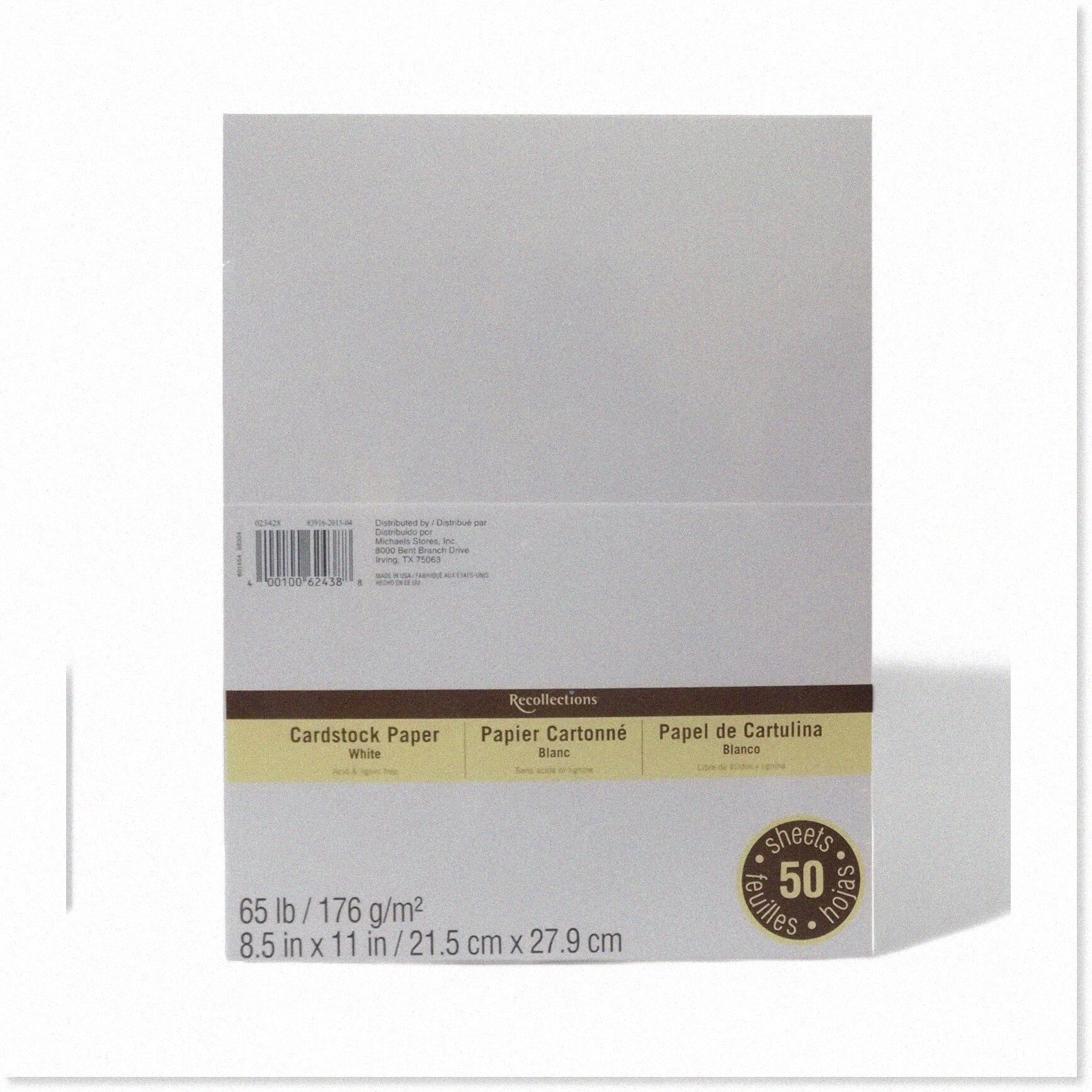 Whiteout Cardstock: Premium Value Pack, 8.5" x 11" - Perfect for Crafts ...
