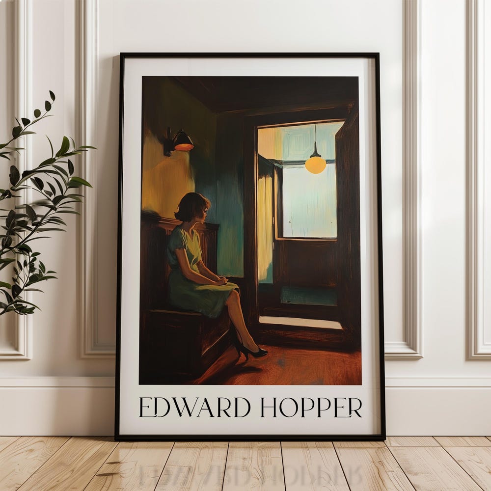 Whitepeak Art Edward Hopper Print, Edward Hopper Poster, American ...