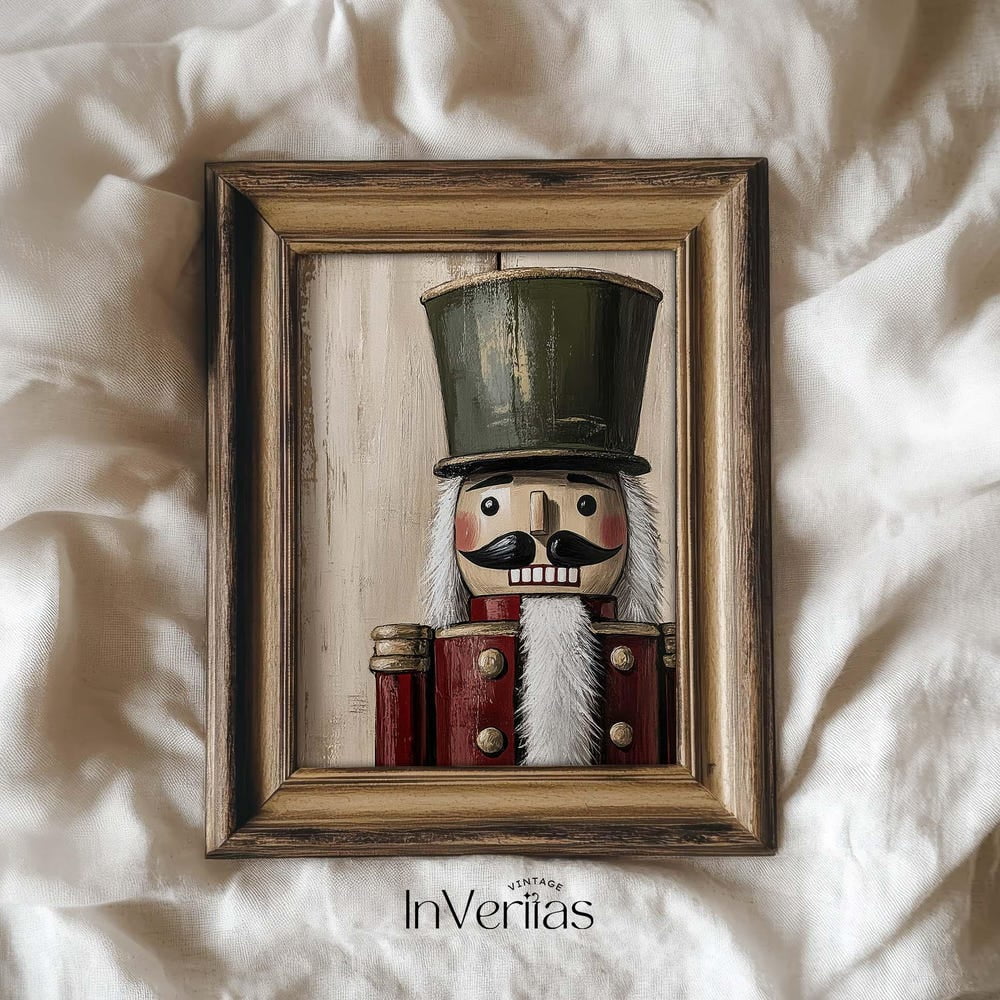 Whitepeak Art Holiday Guard Print Vintage Style | Cottage Xmas Decor ...