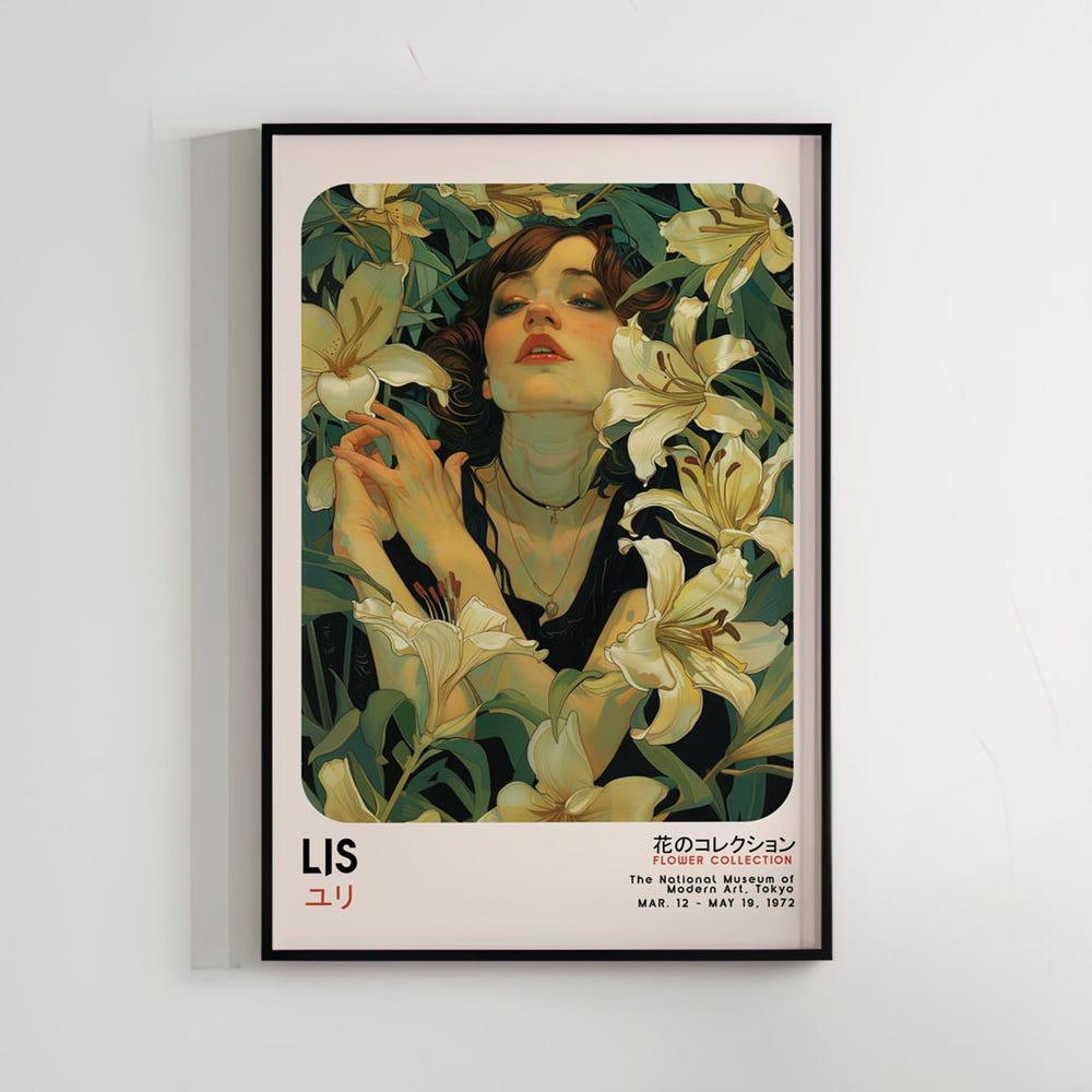 Whitepeak Art Spirits Of Flowers Art Poster, Exhibition Poster, Home ...