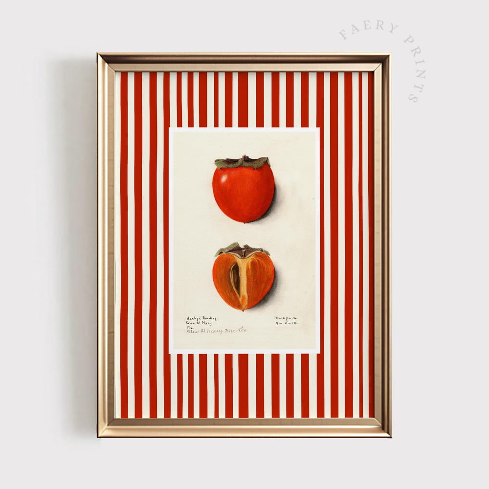 Whitepeak Art Tomato Print | Red Kitchen Wall Art | Modern Farmhouse ...