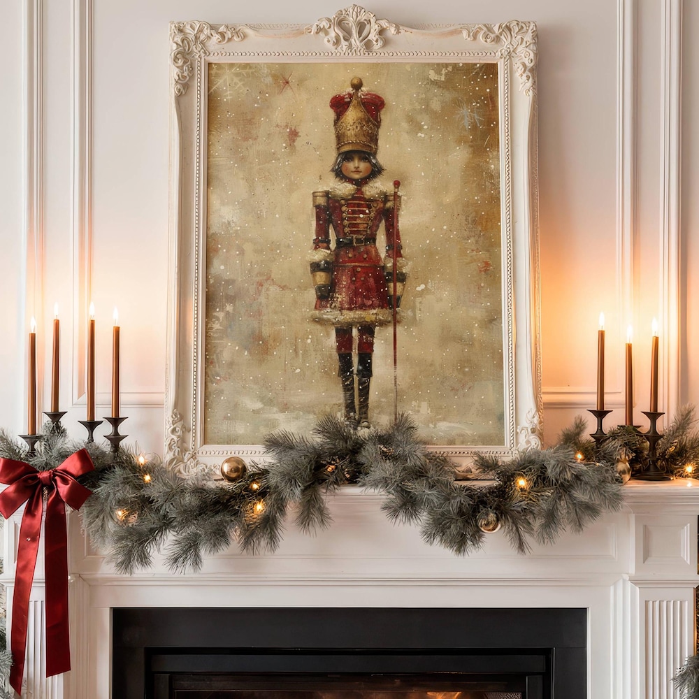 Whitepeak Art Vintage Holiday Guard Holiday Print, Festive Holiday ...