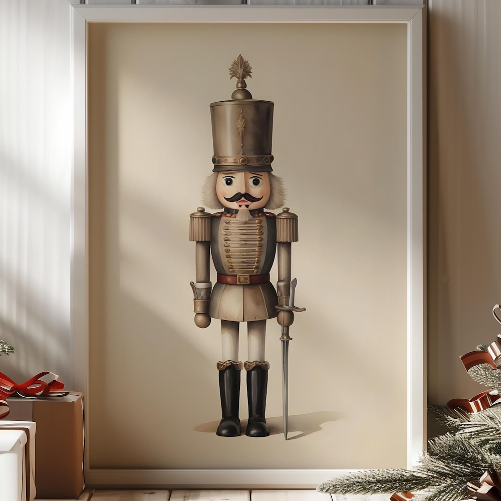 Whitepeak Art Xmas Holiday Guard Poster, Xmas Wall Art, Decoration ...