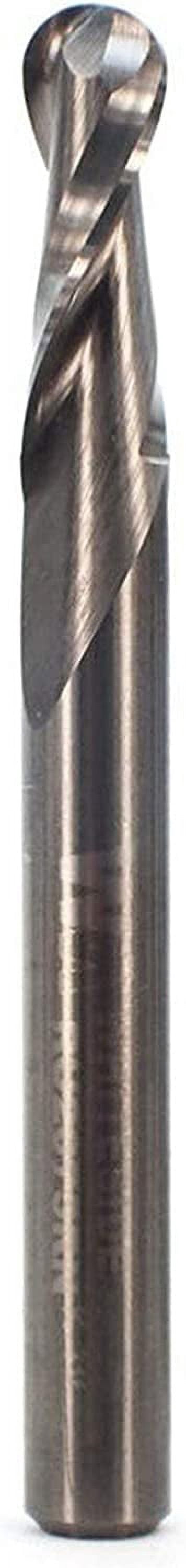Whiteside 1/4" Ball Round Nose CNC Router Bit, 1/8" R, 3/4" CL, 1/4" SH ...