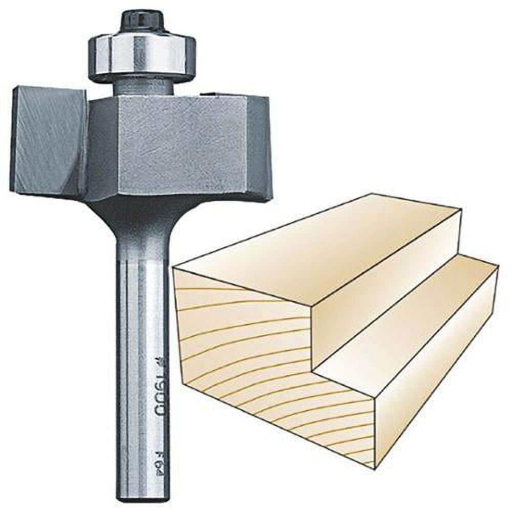 Whiteside #1900 Rabbeting Bit - 1/4" Sh X 1/2" Cl X 3/8" Cd - Walmart.com