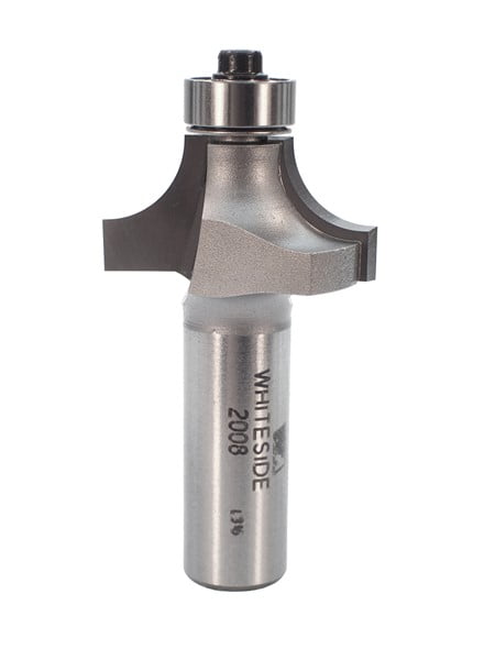 Whiteside 2008 Carbide Tipped 2 FL Roundover Router Bit- 1/2" SH, 3/8 ...