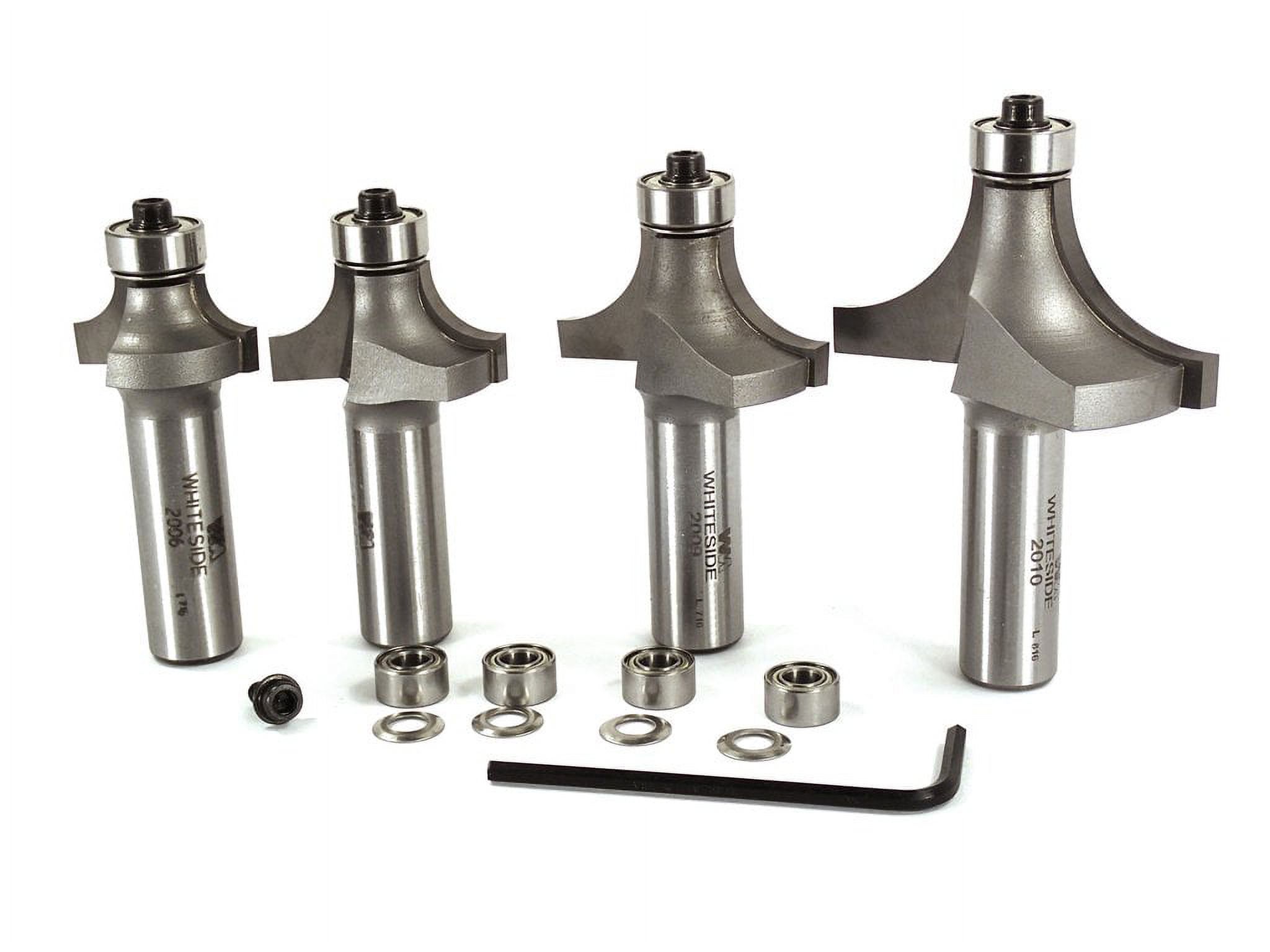Whiteside 501 Roundover & Beading Router Bit Set for Woodworking - 1/2 ...