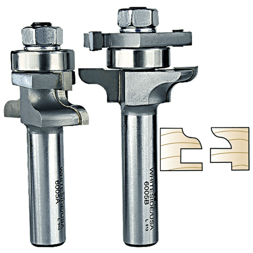 Whiteside 6005 Traditional Stile & Rail Set 7/8CL 1/2SH 2FL - Walmart.com