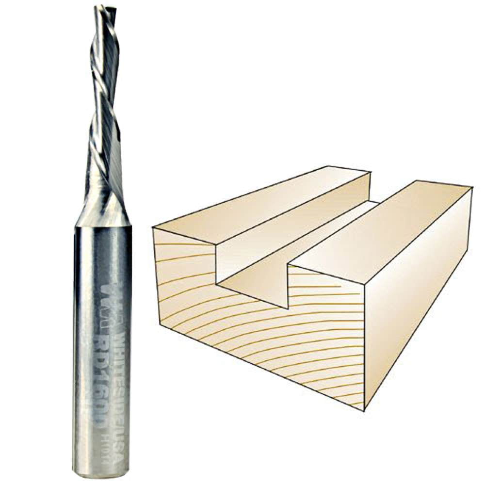 Whiteside #Rd1600 Spiral Down Cut Bit - 1/4" Sh X 1/8" Cd X 1/2" Cl ...