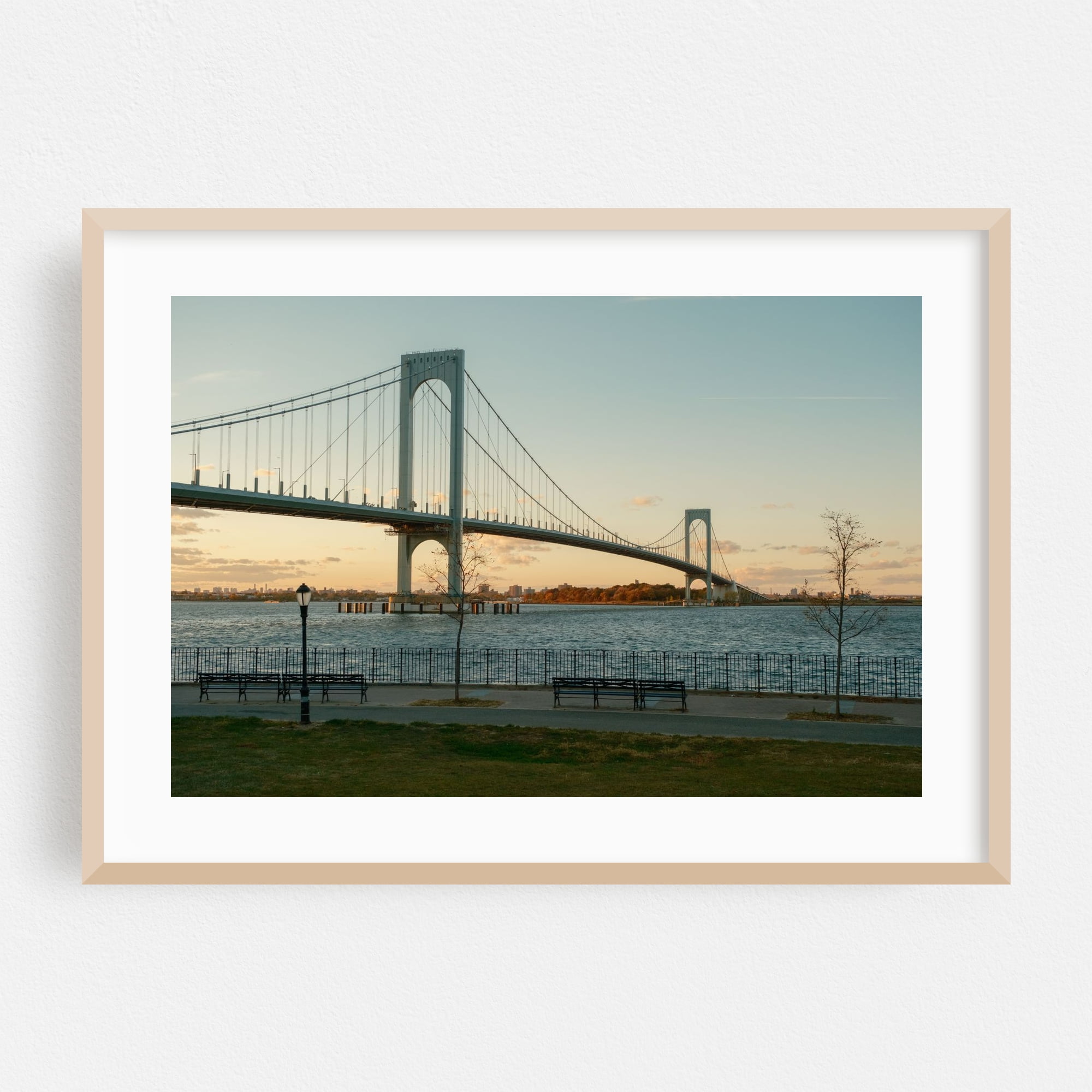 Whitestone Bridge, Queens - Queens New York Photography Oak Framed Wall ...