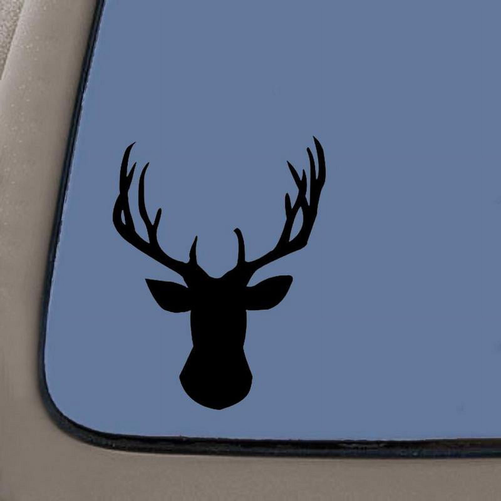 Whitetail Buck Deer Decal | 5.75-Inches By 4.4-Inches | Black Vinyl ...