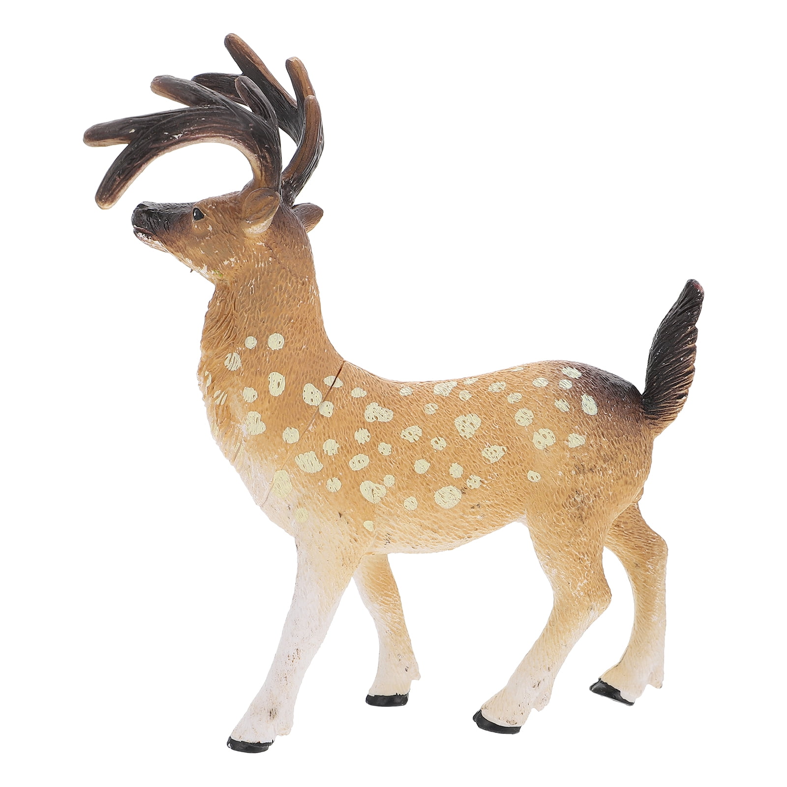Deer Model Toy Ornaments for Kids Toys Animal Child Yellow - Walmart.com