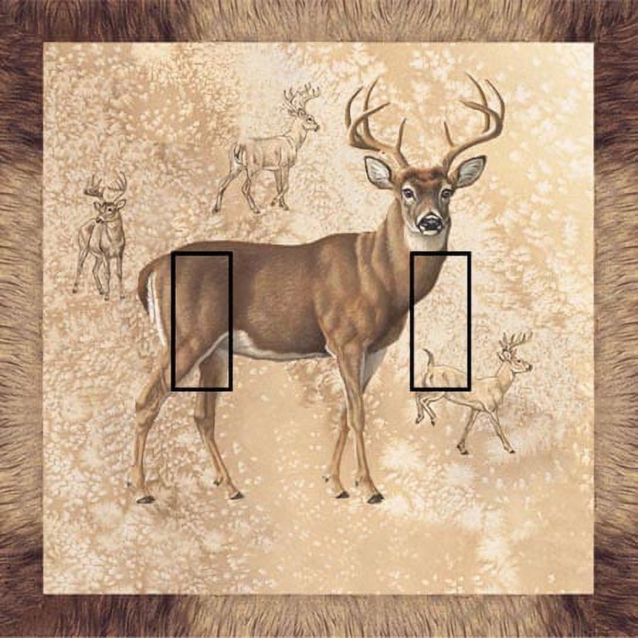 Whitetail Double Toggle SwitchStix Peel and Stick Art Deco Switch Plate ...