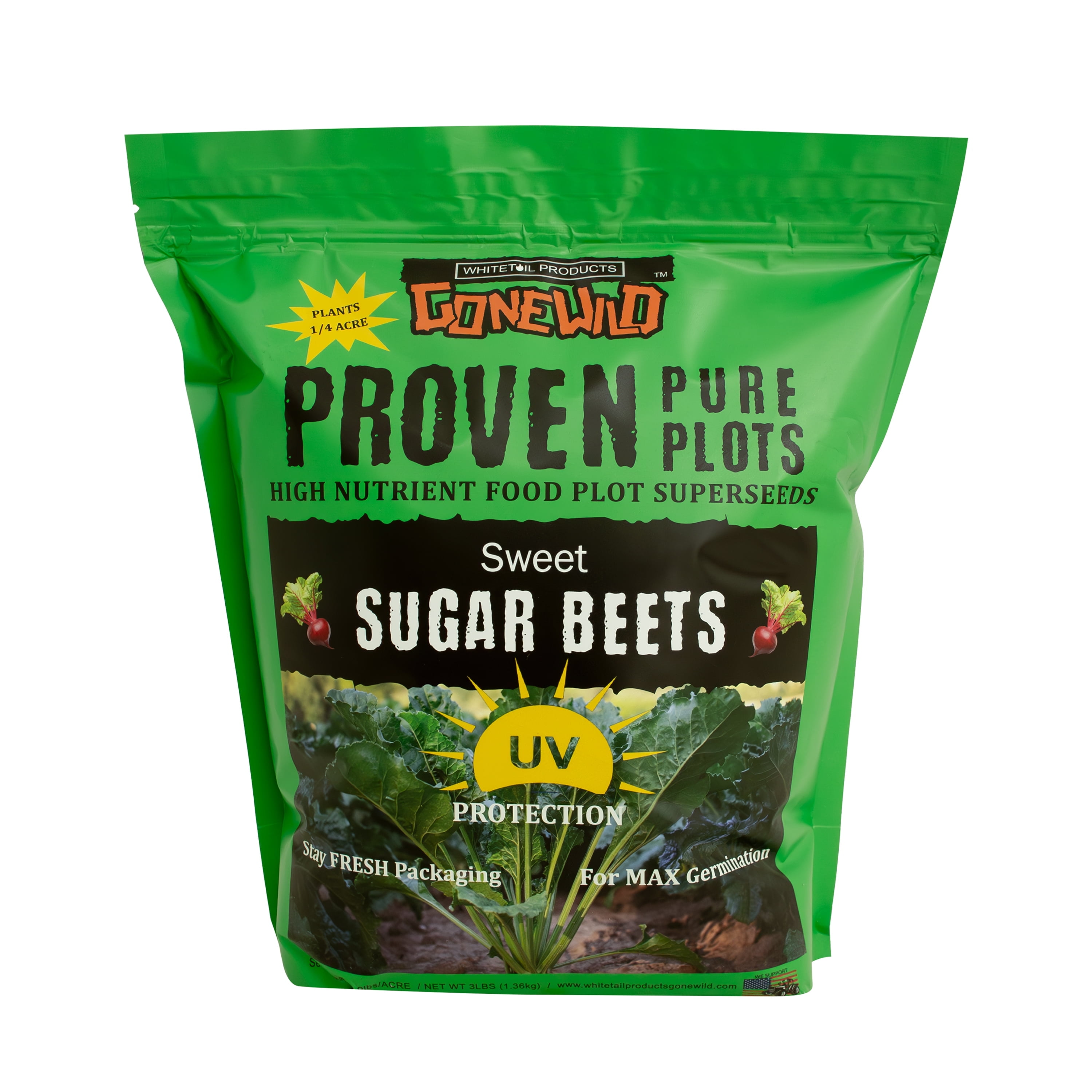 Whitetail Products Gone WIld, Sweet Sugar Beets Food Plot Seeds, 3lb ...