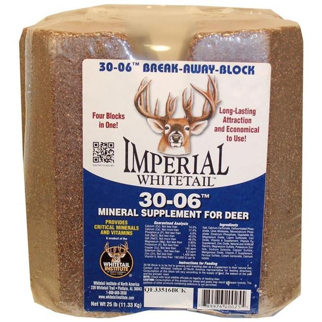 Imperial Whitetail 30-06 Deer Attractant Mineral Block - Walmart.com