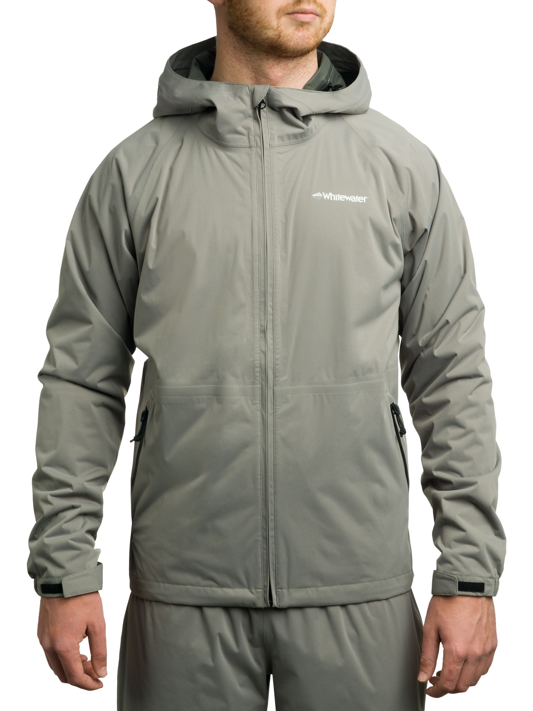 Whitewater Fishing Men’s Packable Rain Jacket, Rain Gear for Men (Steel ...
