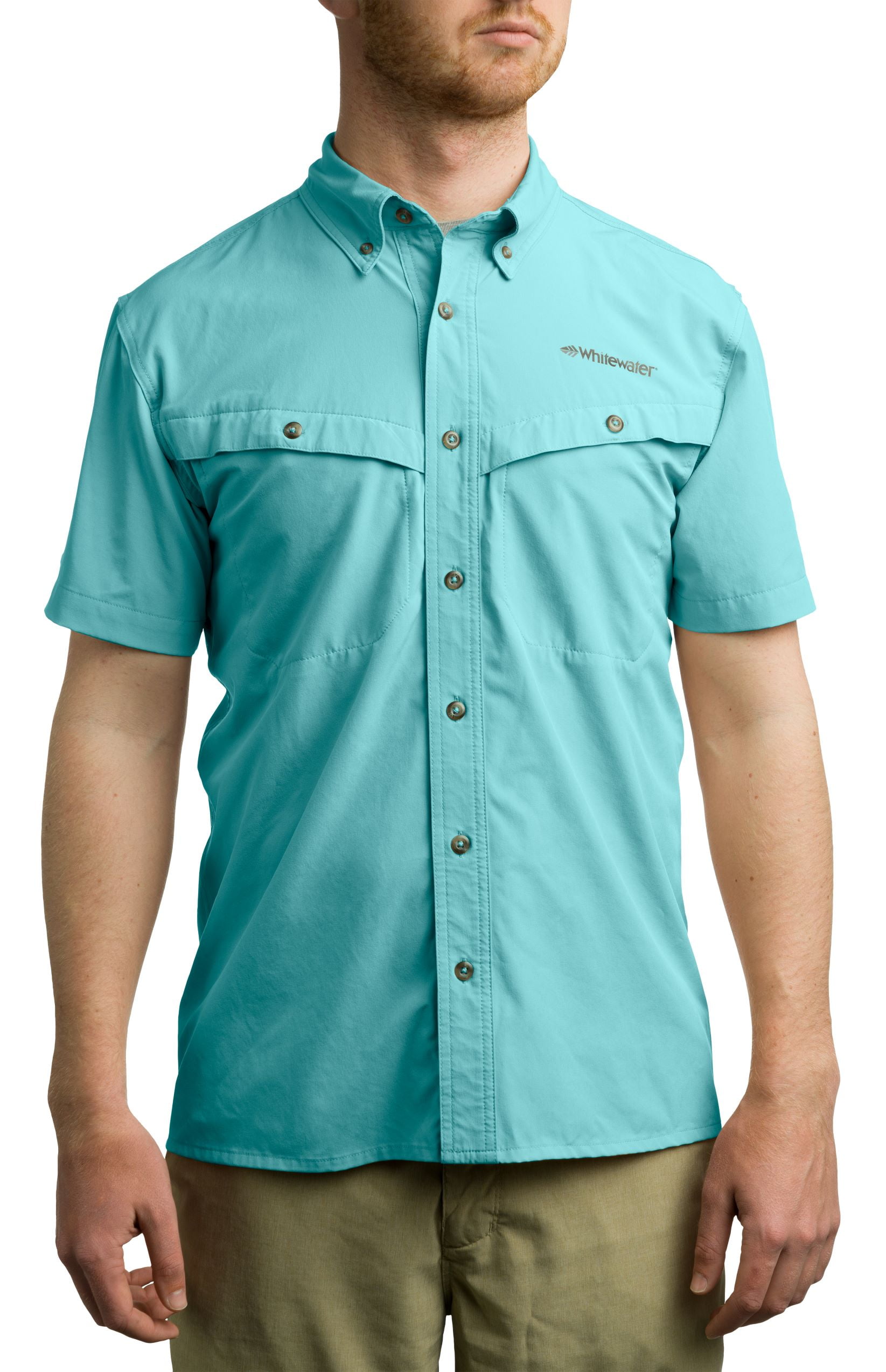 Whitewater Lightweight Moisture Wicking Short Sleeve Fishing Shirt with ...