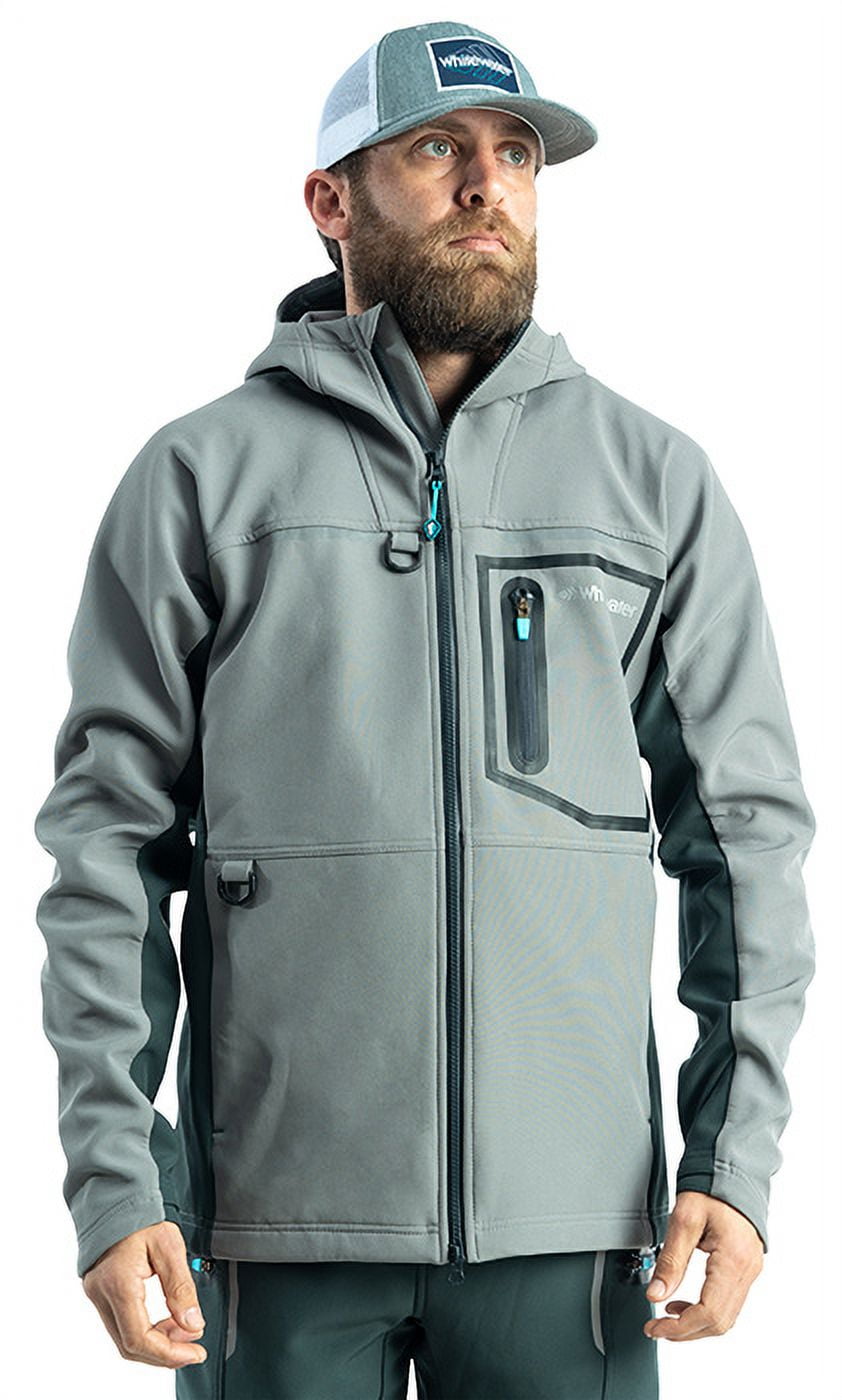 Whitewater Tamer Softshell Windproof Hooded Fishing Jacket (Shade ...