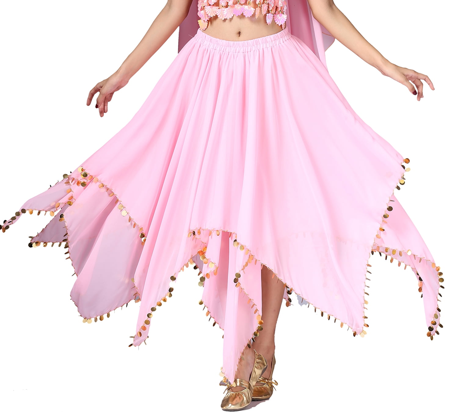 Whitewed Handkerchief Tribal Fusion Belly Dance Panel Skirts Clothes ...