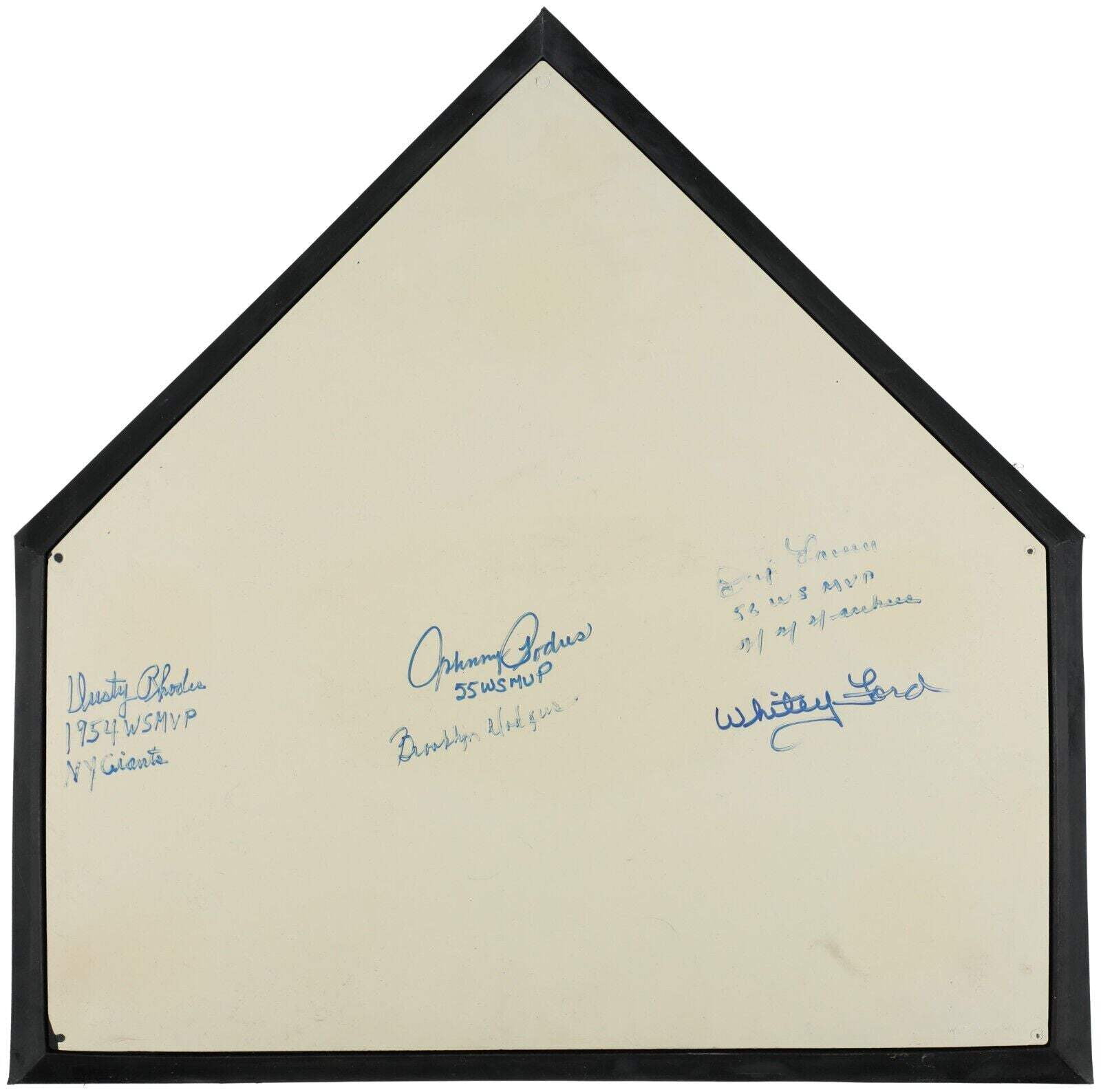 Whitey Ford Don Larsen Dusty Rhodes Podres World Series Signed Home ...