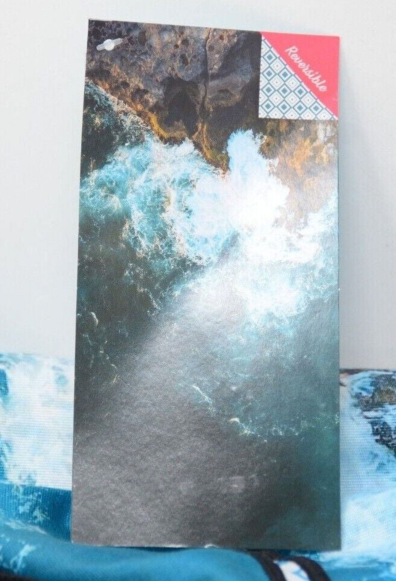 Coastal Whitley Willows Reversible Microfiber Beach Towel, 35" x 70 ...