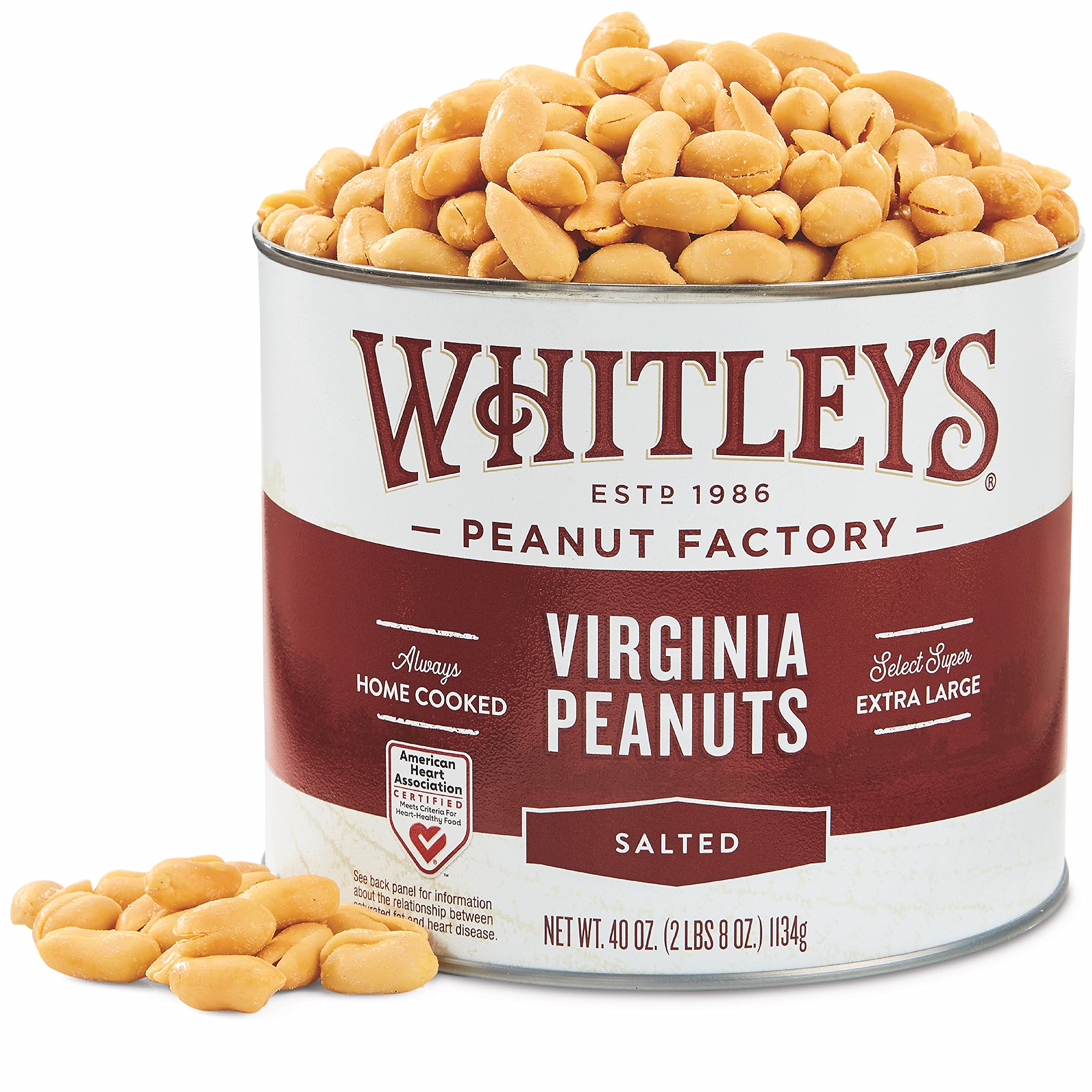 Whitley’s Salted Virginia Peanuts ZS23 - Super Extra Large 'Home Cooked ...