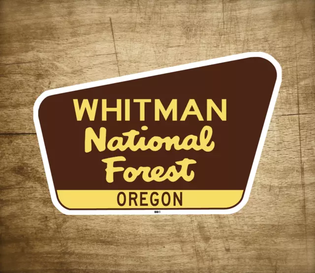 Whitman National Forest Decal Sticker Oregon Park Sticker Phone Decal ...