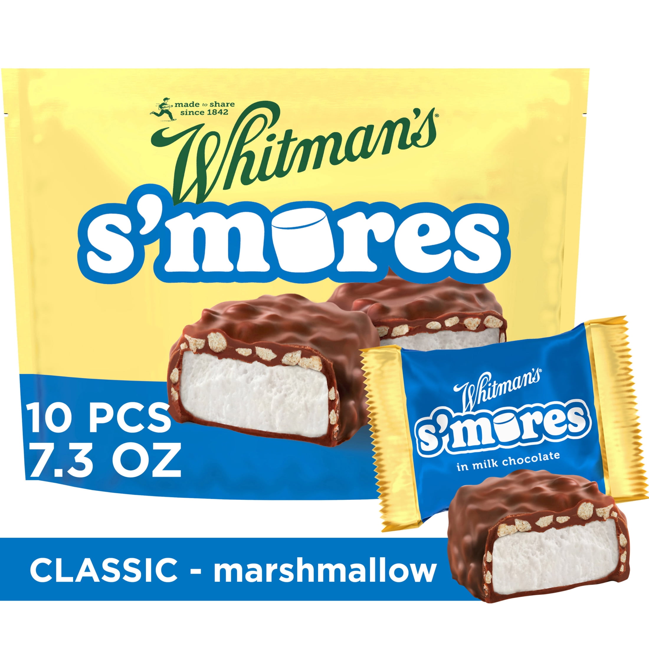 Whitman's, S'Mores Milk Chocolate Candy, 7.3 oz, Individually Wrapped ...