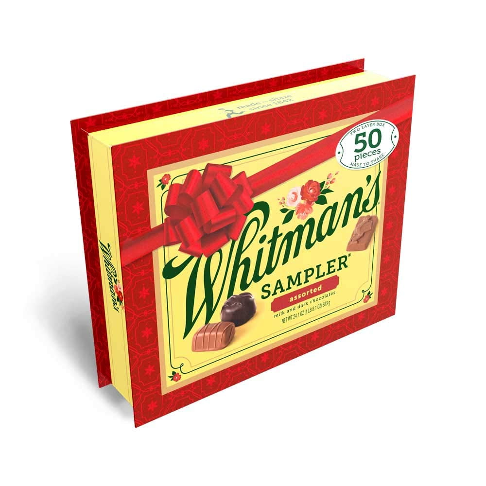 Whitman's Assorted Chocolate Sampler Box 24.1oz - Walmart.com