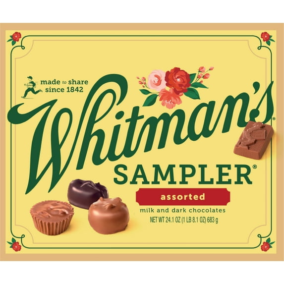 Whitman's Sampler Assorted Chocolates Gift Box, Milk & Dark Candy ...