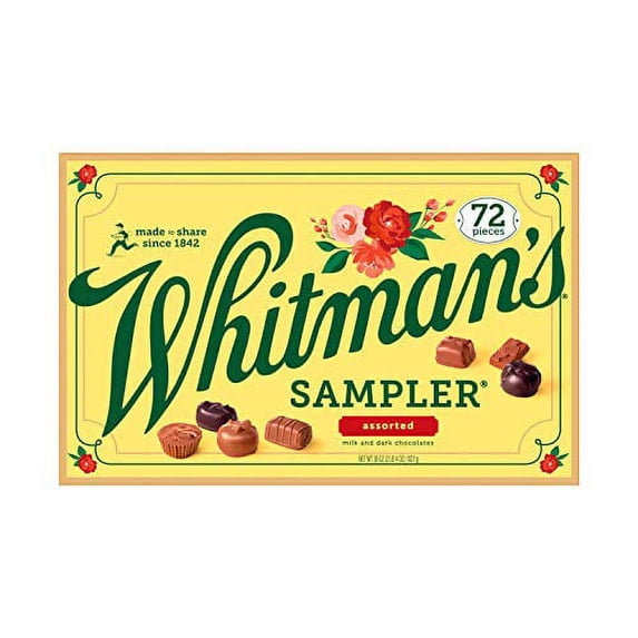 Whitman's, Assorted Chocolates Gift Box, 72 Pieces, 36 oz - Walmart.com