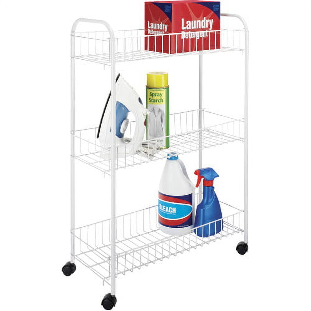 Whitmor 6023-323 Slim Household Cart, White - Walmart.com