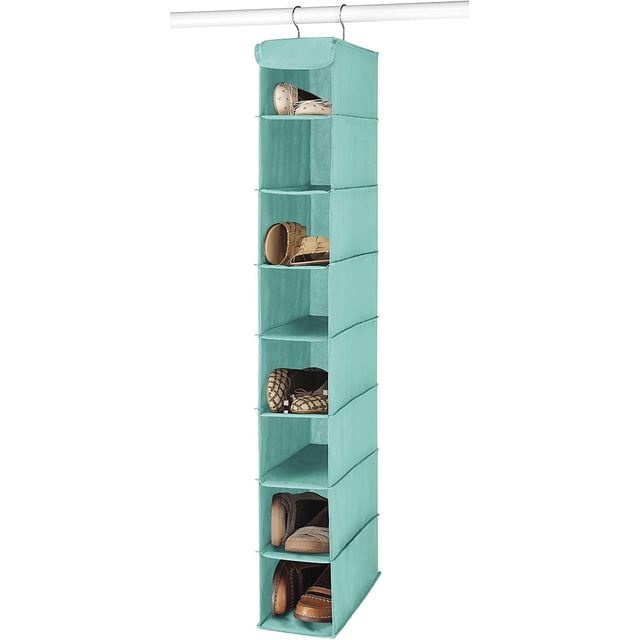 Whitmor 8 Shelf Hanging Shoe Shelves, Turquoise - Walmart Business Supplies