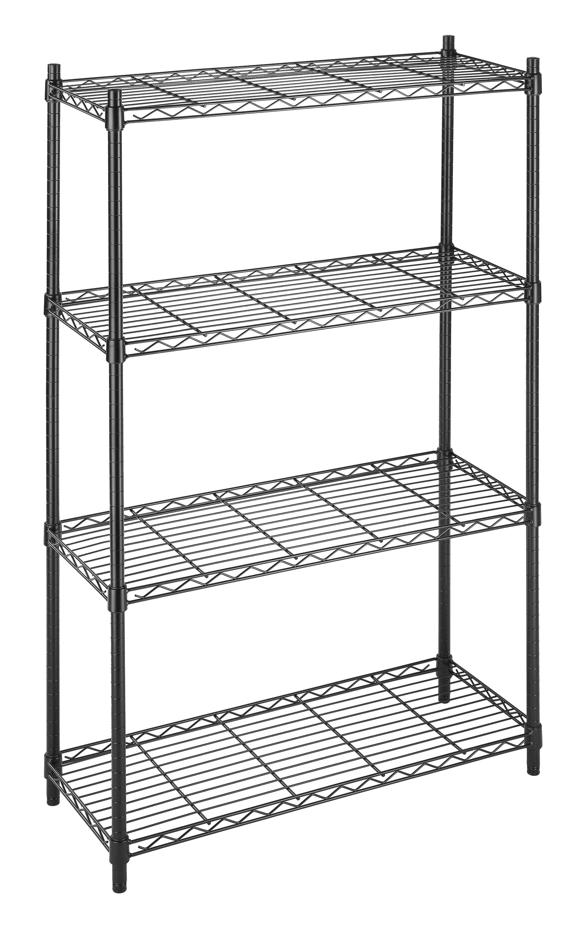 Whitmor Adjustable 36" W x 14" D x 54" H 4-Shelf Freestanding Shelves ...