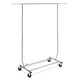 Whitmor Adjustable Rolling Garment Rack - Collapsible - Chrome - 22" x ...