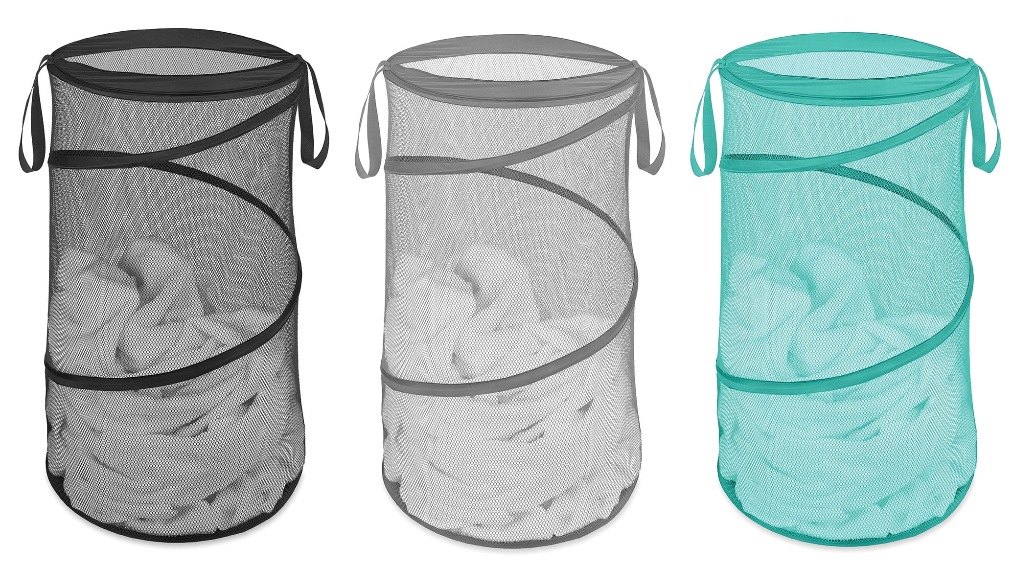 Whitmor Assorted Mesh Fabric Collapsible Laundry Hamper - Walmart.com
