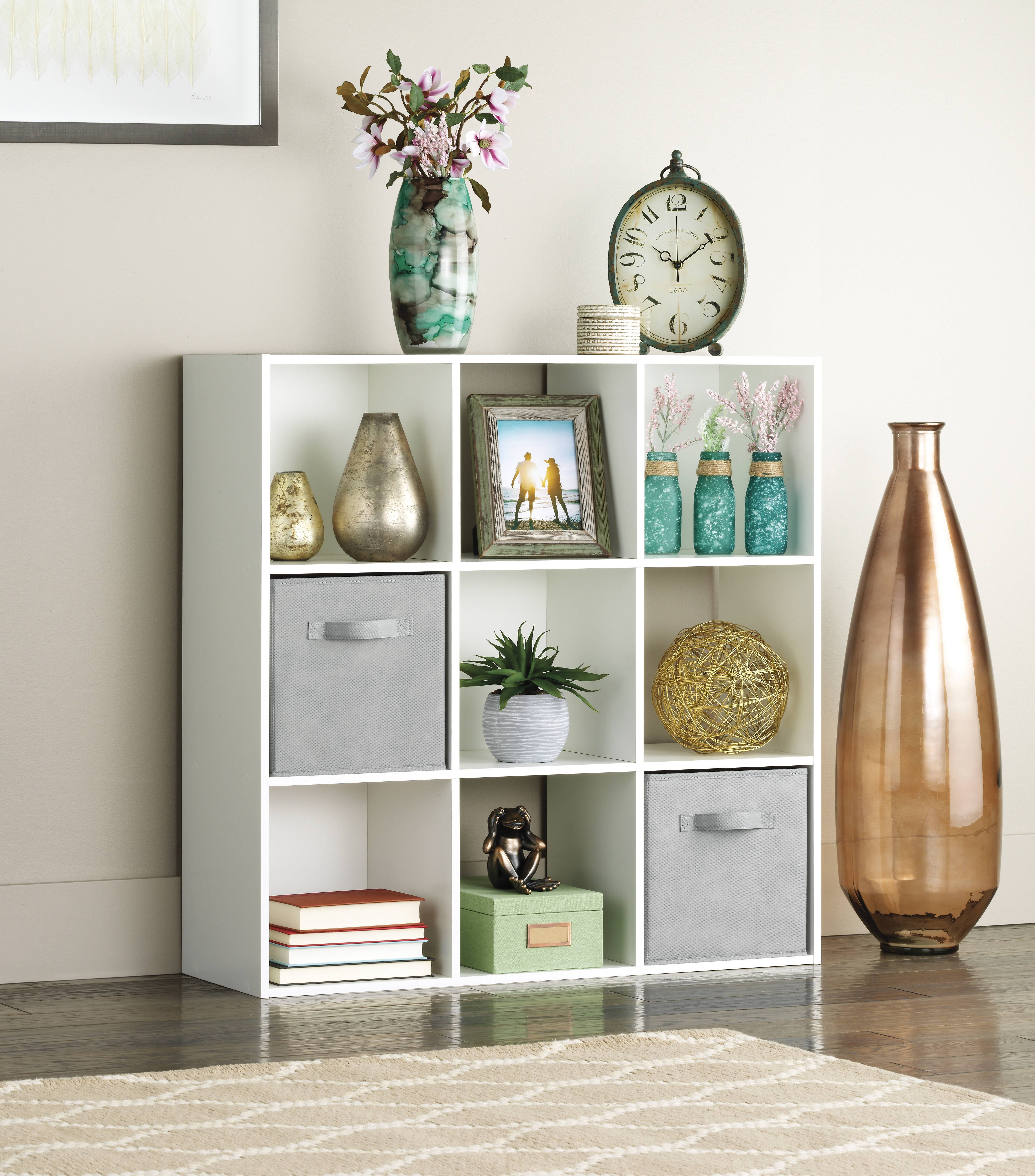 Free Shipping! Whitmor Cube Organizer Bookcase - 9 Section - White ...