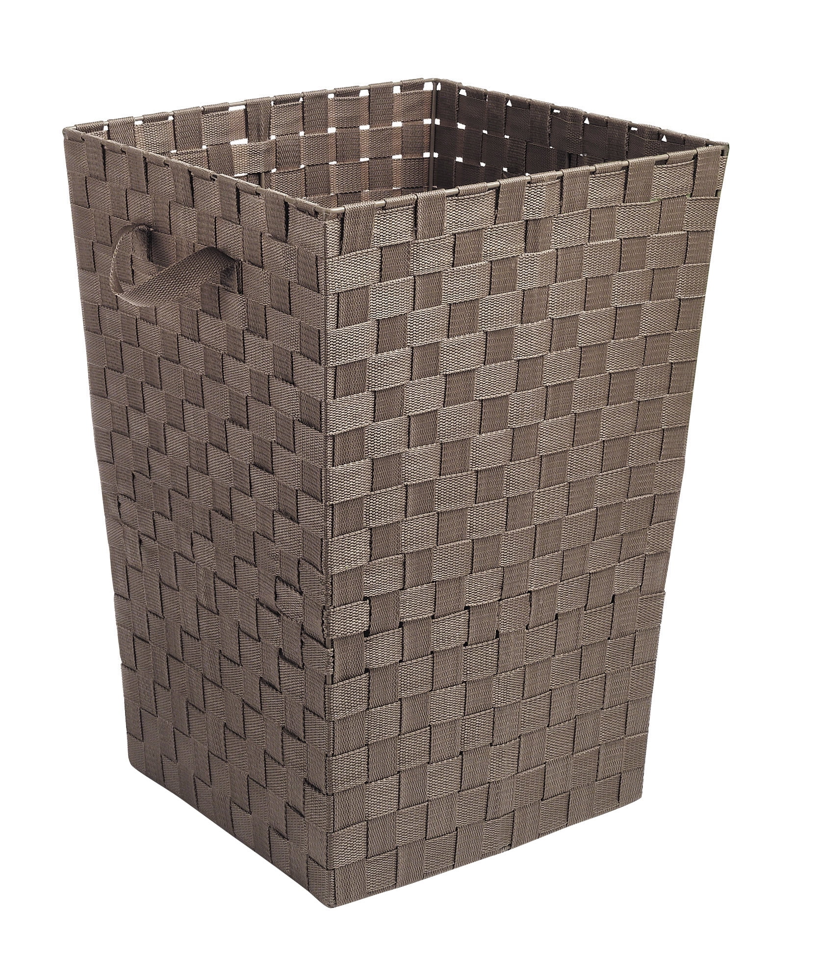 Whitmor Durable Woven Strap Laundry Hamper with Metal Frame - Brown ...