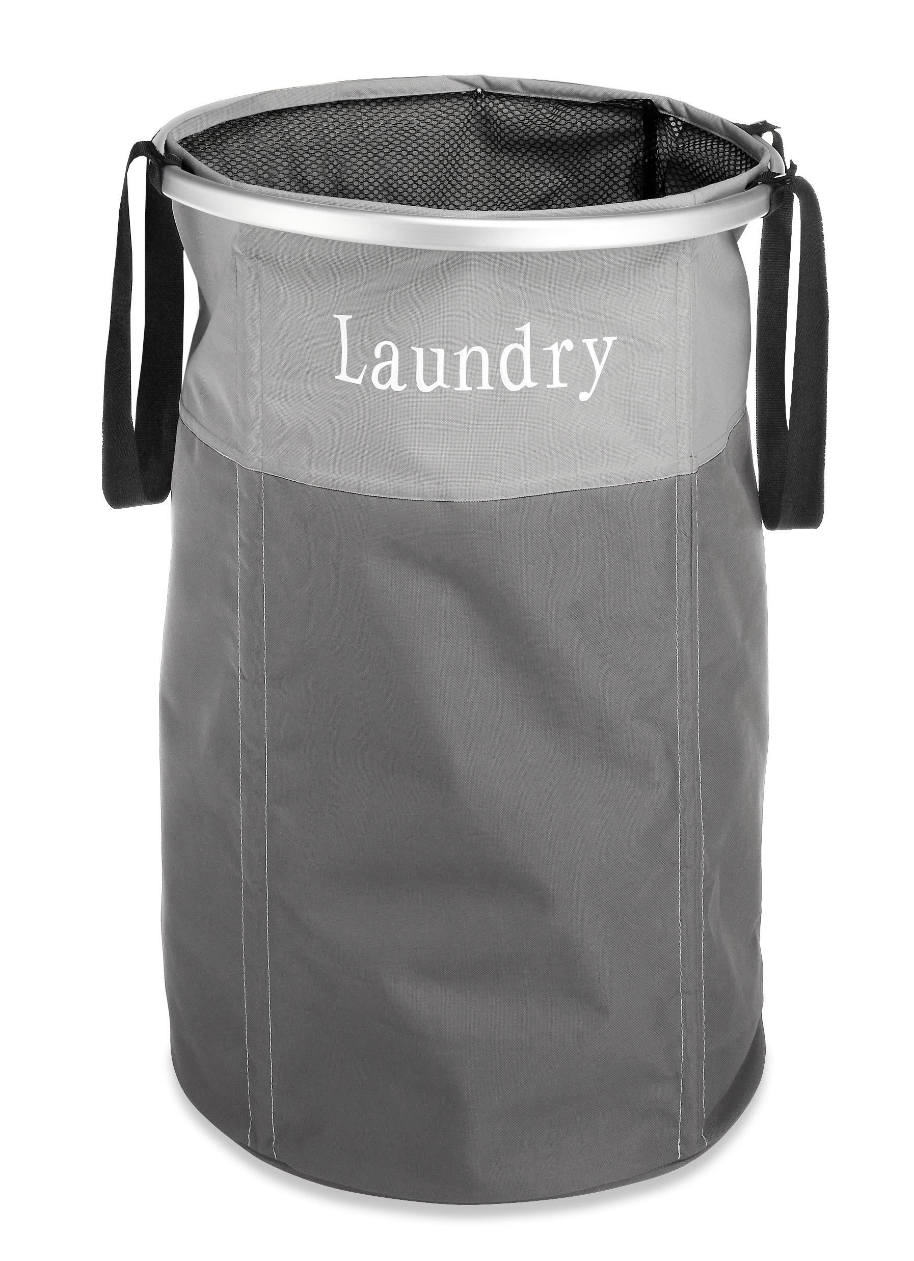 Whitmor Easycare Round Polyester Laundry Hamper - Walmart.com